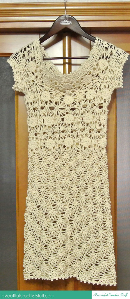 White Lace Dress Photo Tutorial + Diagrams - Beautiful Crochet Stuff