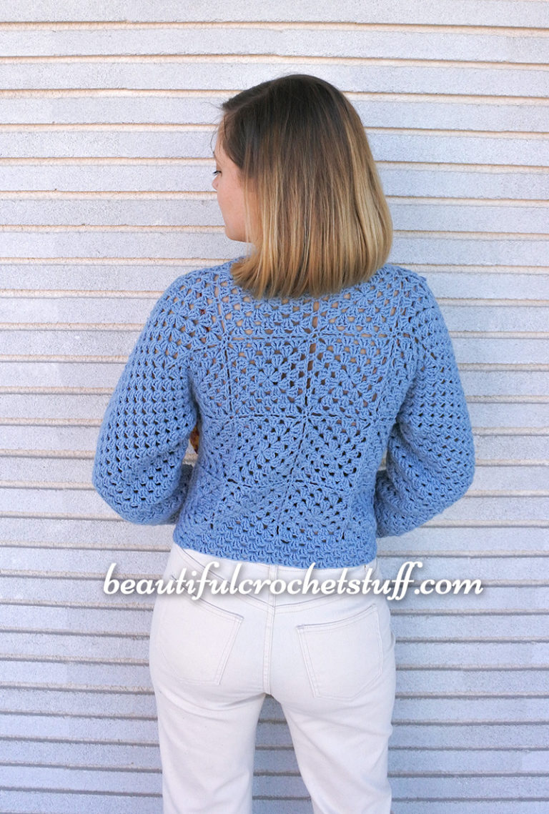 CROCHET GRANNY SQUARE JACKET FREE PATTERN - Beautiful Crochet Stuff